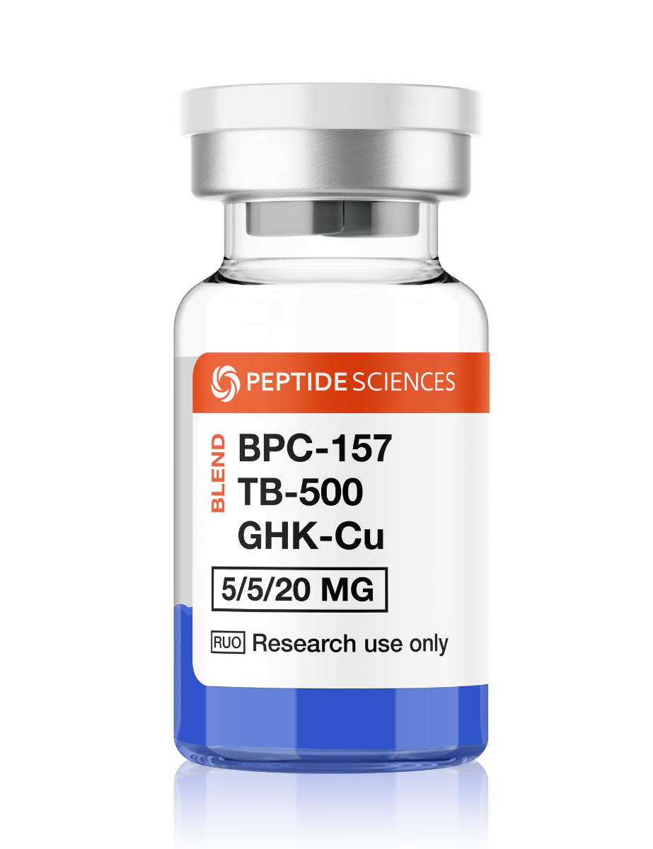 Buy BPC-157, TB-500, GHK-Cu Peptide Blend | 99% Purity