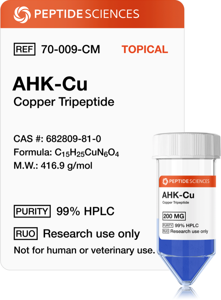 Buy AHK-Cu 200mg | 99% Purity (USA Made) | Peptide Sciences