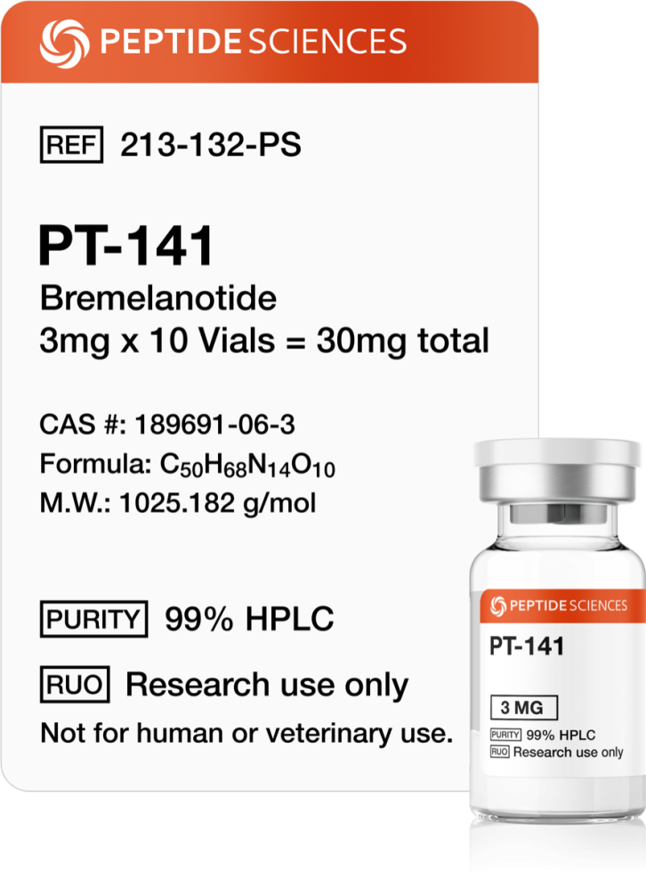 Buy PT-141 (3mg x 10 Vials + 30mg) | 99% Purity (USA Made) | Peptide ...